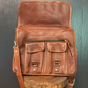 Orvis | Bags | Orvis Briefcase Pebbled Leather | Poshmark